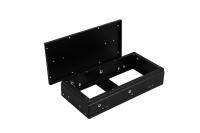 China Bending Aluminum Sheet Metal Powder Coating Black Battery Box Stamping Parts for sale