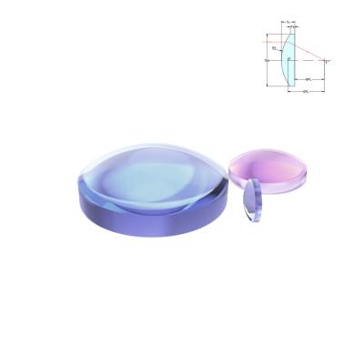 China Diameter 5-50 Laser Line Coated Fused Silica Plano-Convex Lenses for sale
