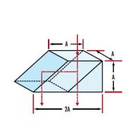 China Lateral Displacement 30mm Optical Beam Splitters Prism Visible NIR for sale