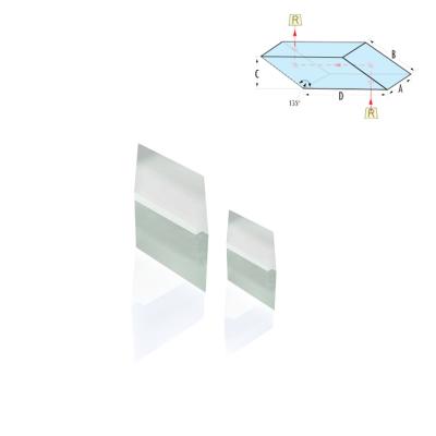 China BK7 Uncoated Right Angle Glass Prism Rhomboid 60mm for sale