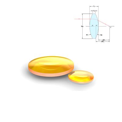 China CO2 Laser Focus Lenses For Laser Cutting Machine ZnSe Double Convex Spherical Lens for sale