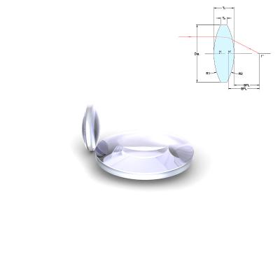 China Optical glass Fused silica200-2200nm Double Convex Spherical Lens for sale
