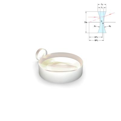 China Optical glass Fused silica180-2200nm Double Concave Spherical Lens for sale