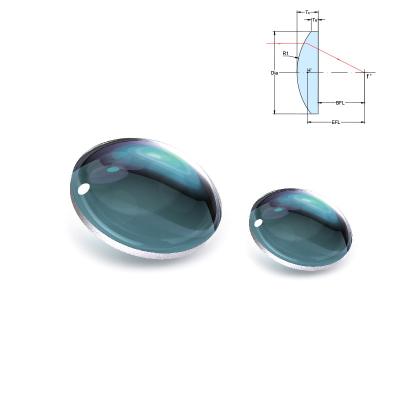 China Optical glass  185 nm - 2.1 μm  UV Fused Silica Plano-Convex Spherical Lenses for sale