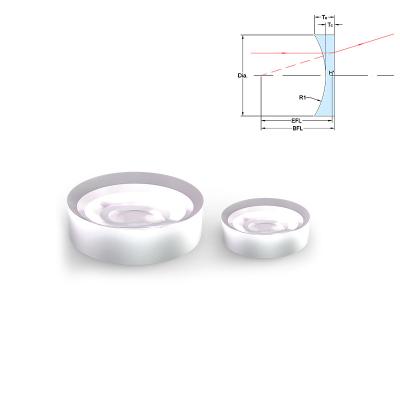China Optical glass  180nm - 8.0 μm  Calcium Fluoride Plano-Concave(PCV) Lenses for sale