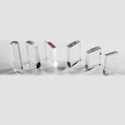 China 150mm Laser Engraved  Crystal Glass Block Sapphire IPL Guides Beauty Apparatus for sale
