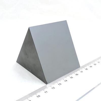 China OEM ROHS 90 Ray Silicon Lenses Infrared Triangular Glass Prism 400mm for sale