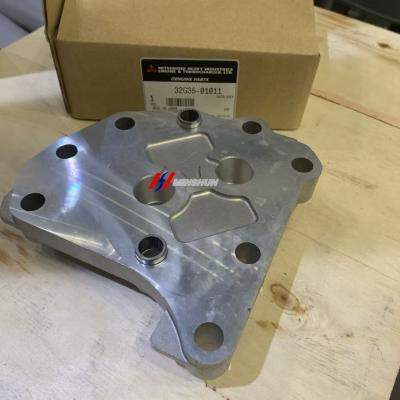 China Kobelco SK130 Excavator Oil Pump Cover D04FR Engine 32G35-01011 Aluminum Alloy for sale