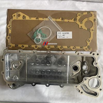 China 4HK1 Oil Cooler Side Cover + Gasket Package For Isuzu 4HK1 Series Engines for sale