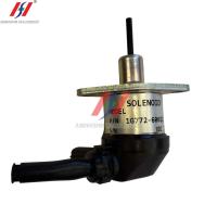China 1G772-60012  12V Fuel Shut-off Solenoid Valve For Kubota KX057-4 Excavator for sale