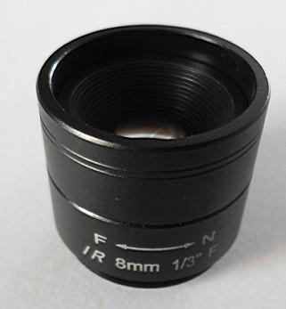 China 1/3” 8.0mm F1.2 Megapixel CS-mount CCTV Lens 130812CS-MP for sale