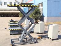 China 1T,2THydraulic Scissor Lift Platform With Safety Toe Guard For Unloading Goods From Truck for sale