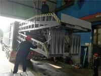 China Forklift Unloading Hydraulic Dock Ramp Lift By Manual Pump Fast And Efficiently for sale