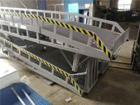 China Grey Forklift Mobile Yard Ramp Portable Loading Dock Ramp 6 Ton 8 Ton for sale
