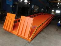 China 10 Ton Mobile Container Loading Ramps Fast Efficiency Working In Yard Orange Color for sale