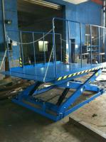 China Scissor Hydraulic Dock Lift With Safety Toe Guard Adjustable Height 500mm To1600mm for sale