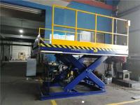 China Pit Mounted Stationary Scissor 4000kg Hydraulic Dock Lift With Toe Guard for sale