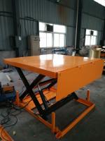 China 1600mm Height Stationary Hydraulic Scissor Lift Table Lifting Up for sale