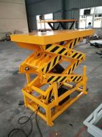 China 1000 Lbs Stationary Hydraulic Lift Table Low Profile Motorized AC 380V 50HZ for sale