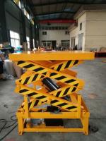 China 1000 Lbs Stationary Hydraulic Lift Table Low Profile Motorized AC 380V 50HZ for sale