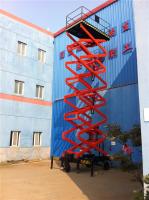 China 12M Over Height Protected Device Electric Aerial Hydraulic Portable Scissor Lift Table for sale