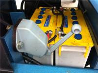 China Have Manual Lowering Valve And 24VDC Battery Voltage Scissor Mobile Access Platform for sale