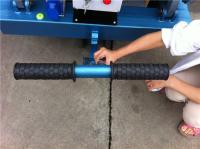 China Blue Hydraulic Mobile Scissor Lift Manual Pull Walking 300KG / 500KG 6m for sale