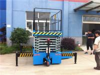 China 10m Mobile Scissor Lift Aerial Work Platform Central Hydraulics Scissor Lift for sale