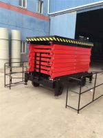 China With Emergency Safety Manual Valves Red Color Portable Mobile Aerial Working Table for sale