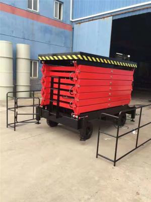 China With Emergency Safety Manual Valves Red Color Portable Mobile Aerial Working Table for sale