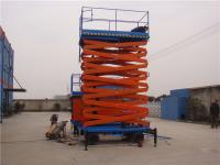 China Mobile Electric Hydraulic Scissor Lift Over Height Protect 300kg Capacity 16m for sale
