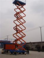 China Manual Lowering Valves Easy Operation Hydraulic Electric Mobile One Man Scissor Lift for sale