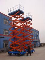 China Manual Lowering Valves Easy Operation Hydraulic Electric Mobile One Man Scissor Lift for sale