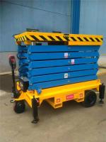 China Motorized Wheel Walk Explosion Proof  Valves Hydraulic Mobile Portable Scissor Lift for sale