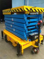 China Indoor/Outdoor Aerial Working Platform Motorized Wheel Walking Mobile Scissor Lift for sale