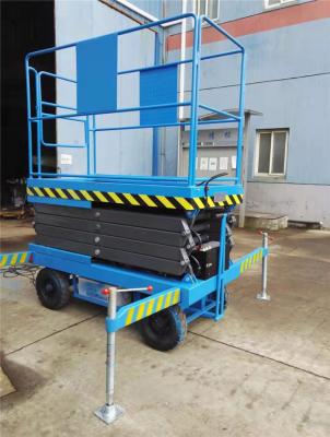 China Have Manual Lowering Valve And 24VDC Battery Voltage Scissor Mobile Access Platform for sale