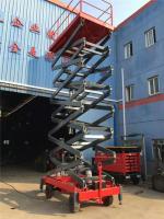 China 16M Height Forklift Pull Electric Hydraulic Aerial Working Heavy Duty Mobile Scissor Lift for sale