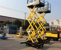China Mobile Aerial Work Platform 380v One Man Scissor Lift 500kg Load Ce Approval for sale