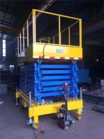 China High-strength Manganese Steel Structure Scissor Aerial Working Mobile Hydraulic Lifter for sale