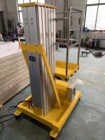 China Mast Type Hydraulic Aerial Work Platform Mobile Boom Lift Yellow Easy Move for sale