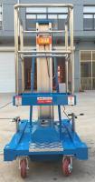 China Emergency Safety Lowering System Mobile Portable Aerial Single mast Lift Platform for sale