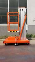 China Orange Aerial Work Platform Electric Hydraulic Indoor Boom Lift 6m Height for sale