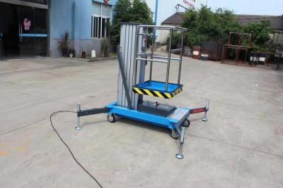 China AC220V 50HZ Voltage Electric Hydraulic Mast Aluminum Alloy Mobile Aerial Platform for sale