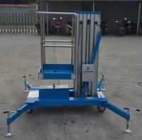 China Emergency Safety Lowering System Mobile Portable Aerial Single mast Lift Platform for sale