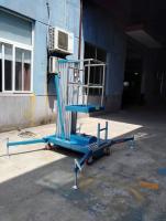 China Emergency Safety Lowering System Mobile Portable Aerial Single mast Lift Platform for sale