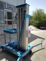 China Portable Mobile Elevated Platform Dc Battery Single Mast Aerial Platform Lift for sale