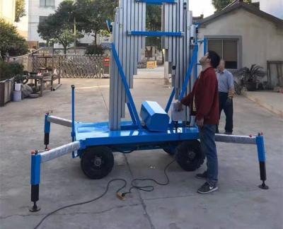 China High Chassis Specially Outdoor Aerial Working Aluminum Mast Elevated Work Platform for sale