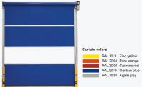 China Fast Acting Roller Shutter Doors Thermal Insulation High Speed Vinyl Roll Up Doors for sale