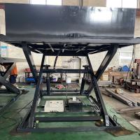 China Container Loading Equimpent 3.5T Single Scissor Hydraulic Dock Lift With Toe Guards for sale