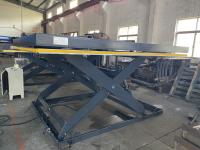 China Container Loading Equimpent 3.5T Single Scissor Hydraulic Dock Lift With Toe Guards for sale